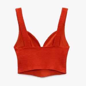 Zara | Tops | Nwt Zara Textured Corset Top | Poshmark
